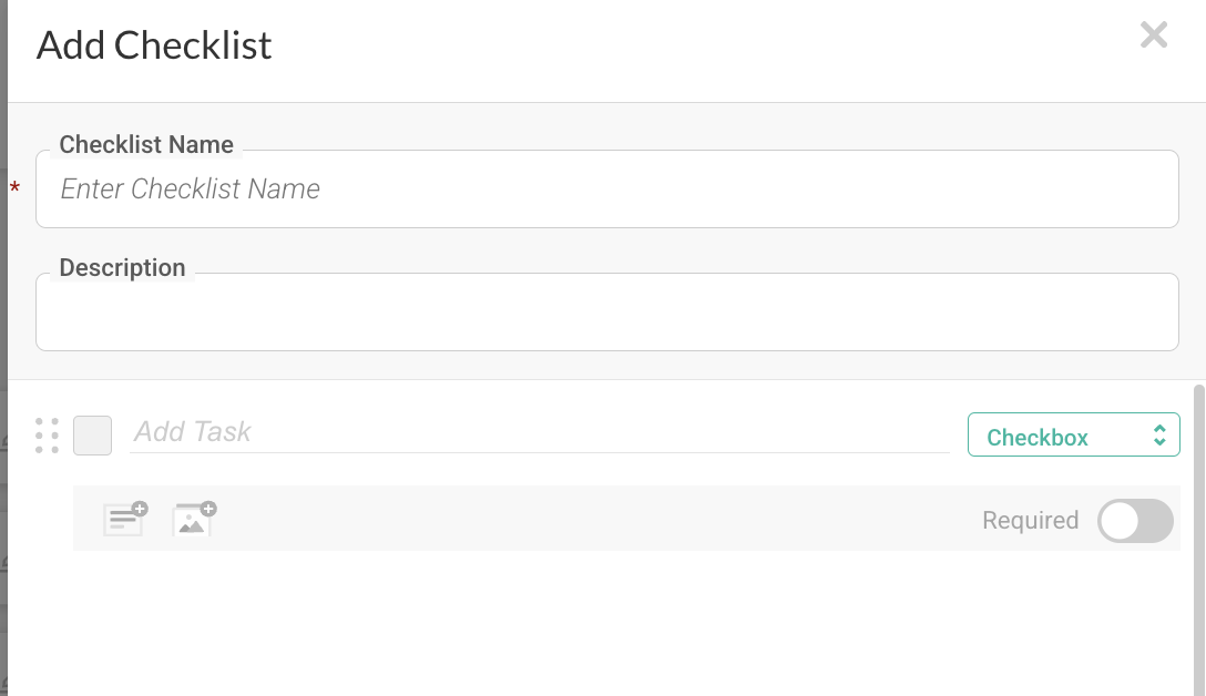 Step #7: Add your Checklist in Optii